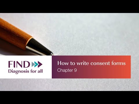 Biobanks Chapter 9: How to write consent forms