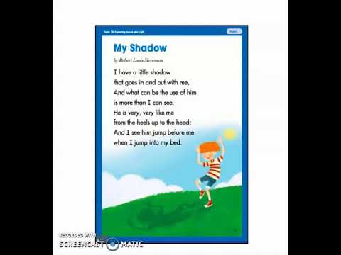 Read Aloud: My Shadow Poem