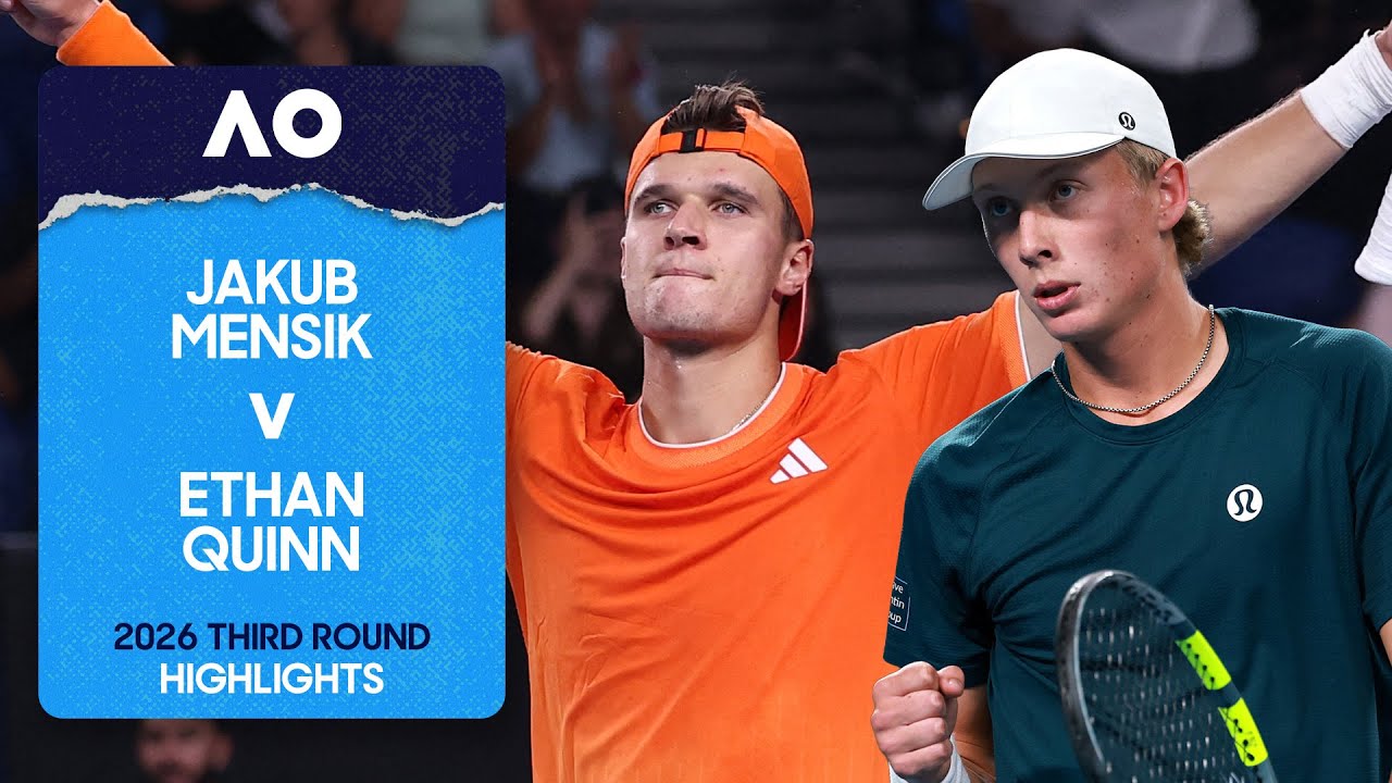 video: Menšík – Quinn (Australian Open 2026) 6-2 7-6 7-6 | ŽivéPřenosy.cz