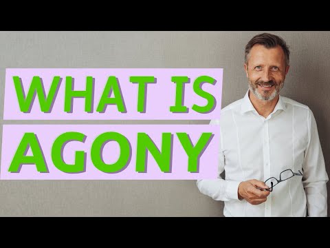 Agony | Meaning of agony