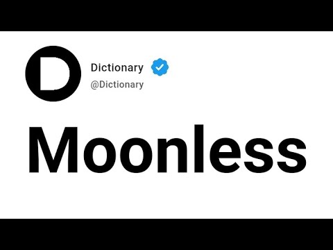 Moonless Meaning In English