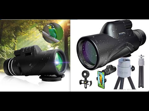 80x100 Magnification portable Monocular Telescope Waterproof HD Zoom With Tripod