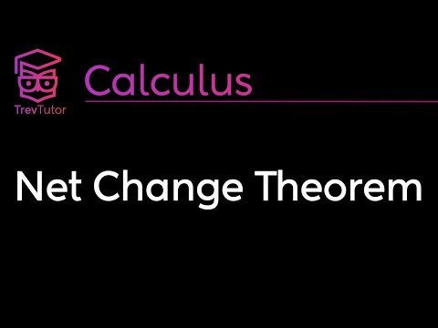 [Calculus] Net Change Theorem