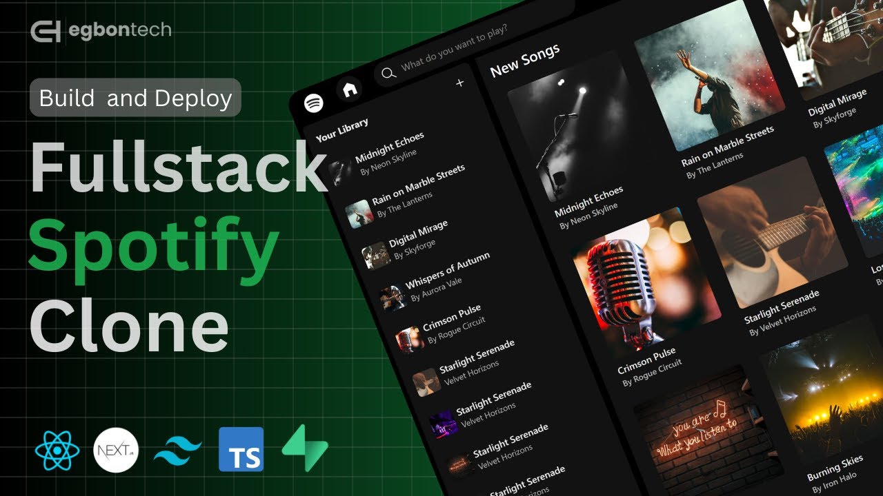 Build & Deploy a Fullstack Spotify Clone | React, Next.js 15, Tailwind v4, TypeScript & Supabase