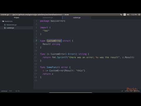 Learn Begin Soln in Go–The Basics Clients Servers Handling Error the Error Interface|packtpub ...