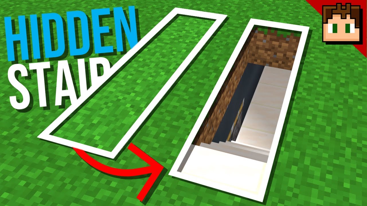 Minecraft Bedrock: How To Build a HIDDEN STAIRCASE! 1.21 Tutorial