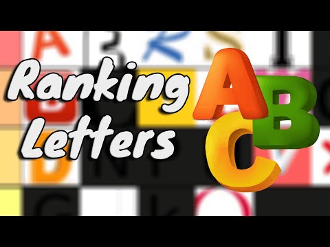Ranking Every Letter In The Alphabet