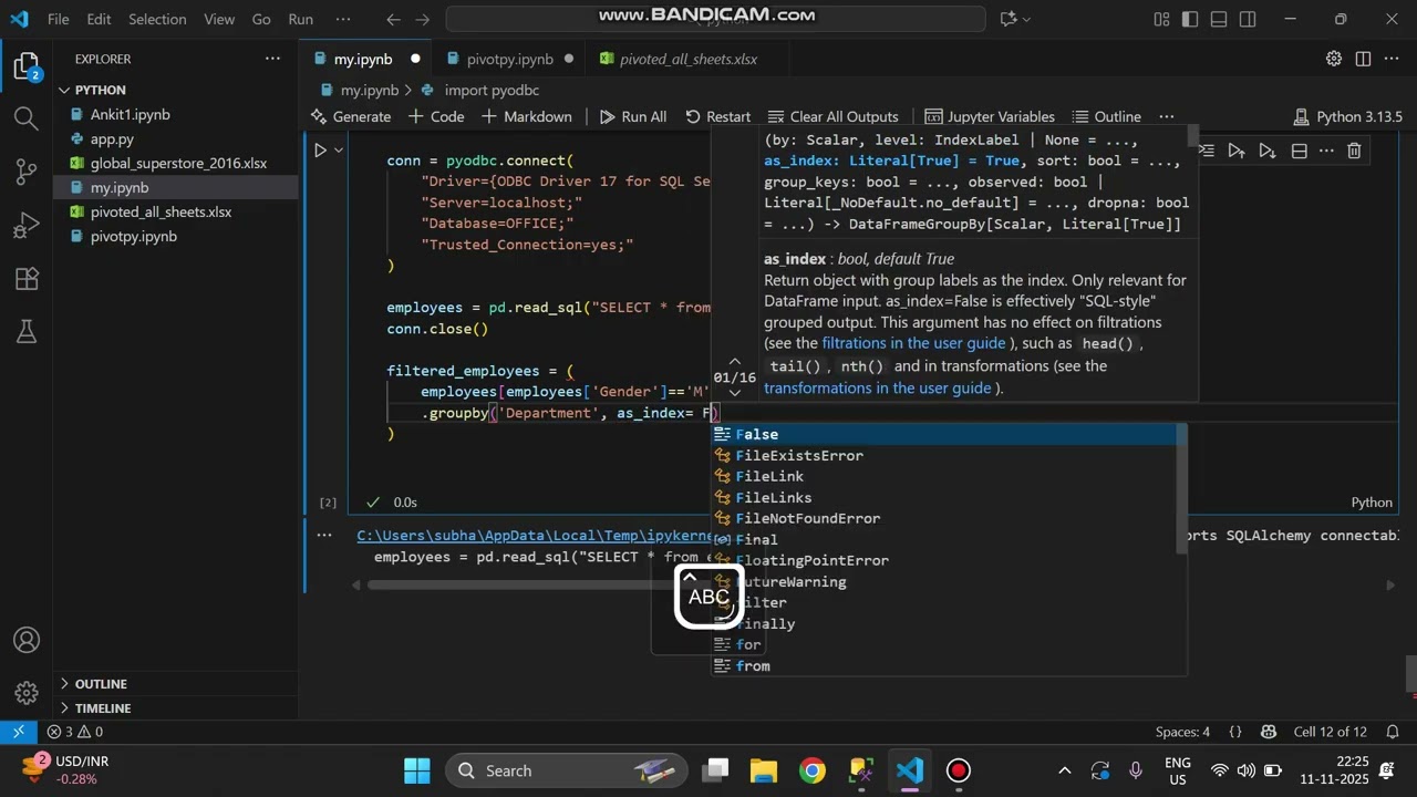 8) How to convert SQL query into #python #numpy #pandas