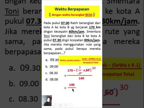 Waktu Berpapasan (waktu berangkat beda)