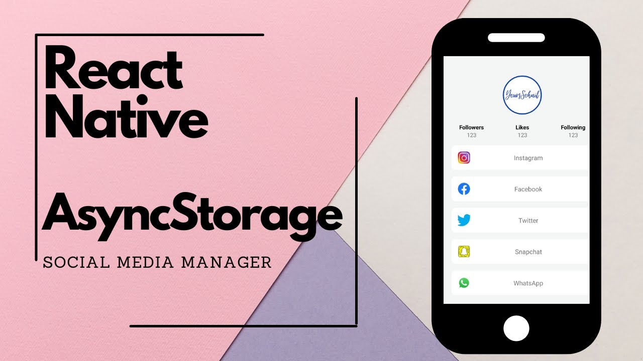 React Native Tutorial | AsyncStorage | 2022