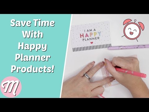 How To Save Time With Happy Planner Products! Cute Cheat Sheets!