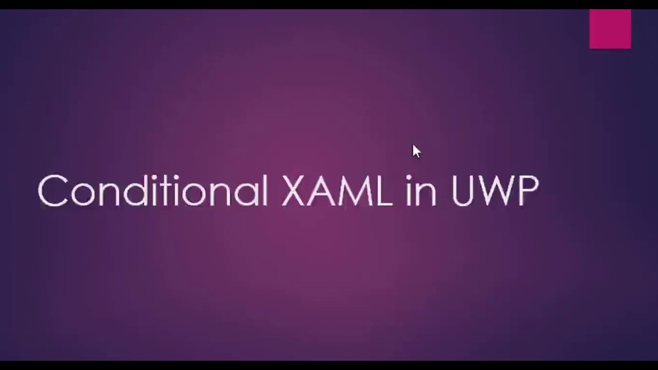 Conditional XAML in UWP
