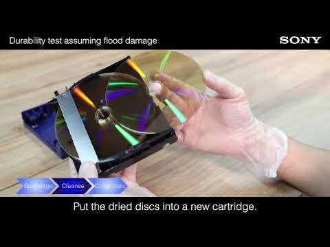 Sony’s Optical Disc Archive Media Water Durability Test