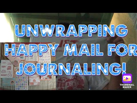 UNBOXING VLOGS - UNWRAPPING HAPPY MAIL FOR JOURNALING | teamtriple1ldr