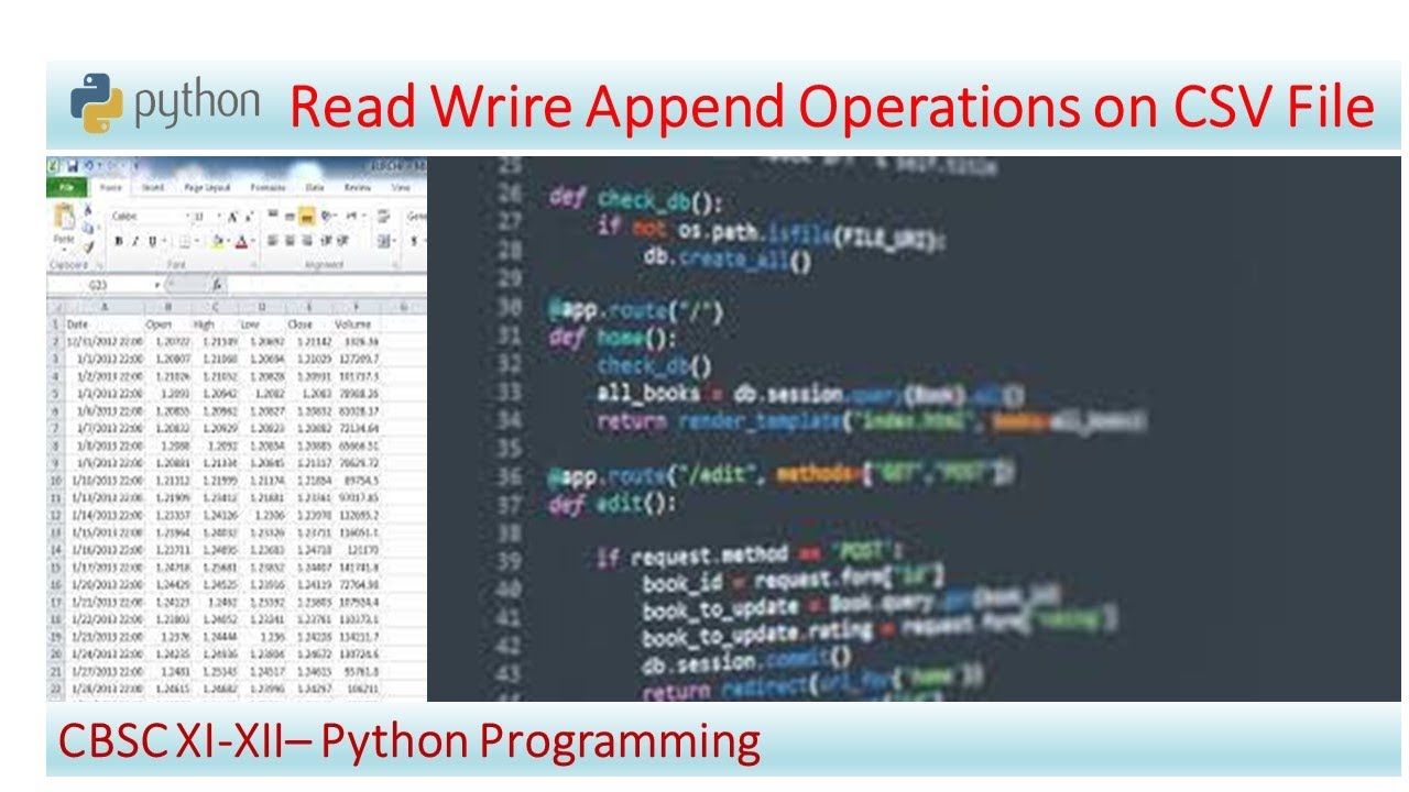 CSV file Operations Exercises (Python Programming)