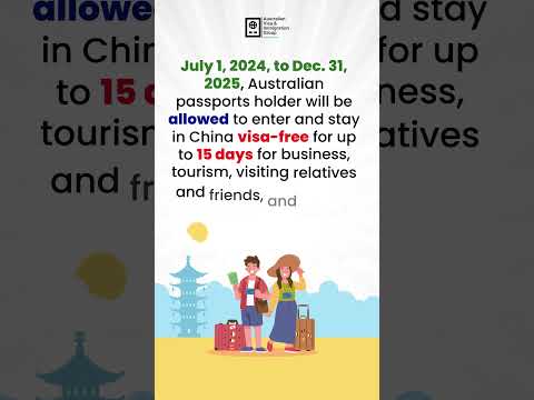 Australians can now travel visa-free to China. #news #australia #china #business #travel #economy