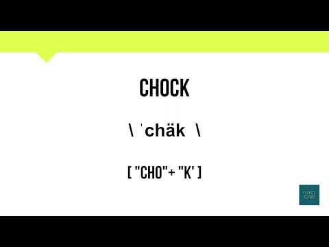 How To Pronounce Chock | Meaning | Pronunciation