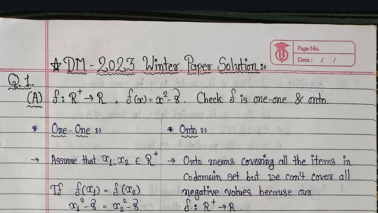 Discrete Mathematics - Winter 2023 Paper Solution - GTU