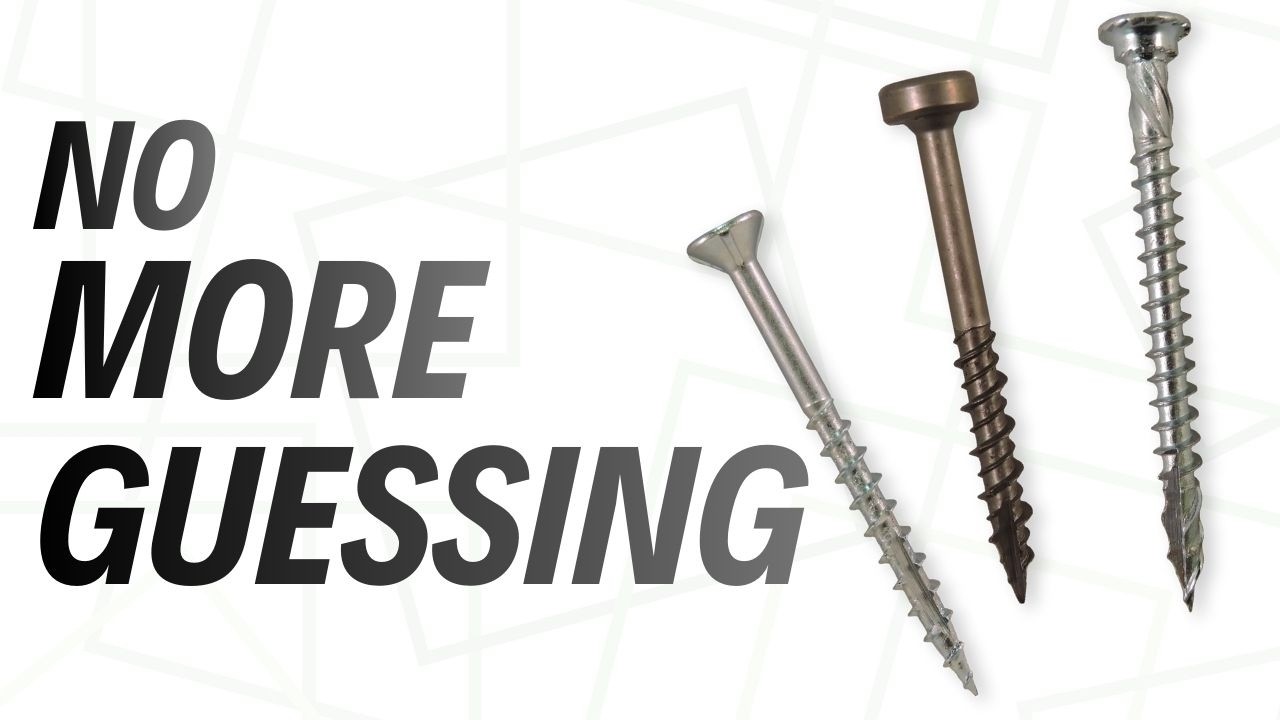 The Right Screw for Your Projects, Every Time