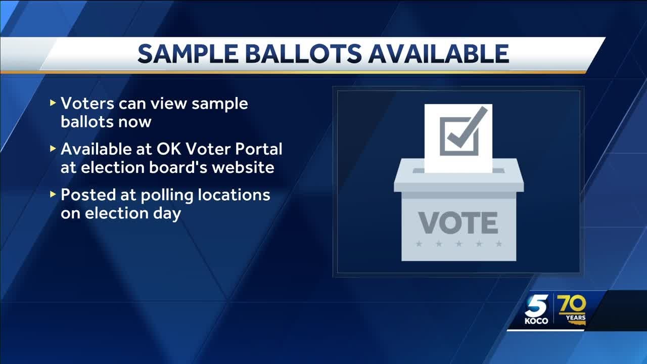 Sample ballots now available for Oklahoma voters