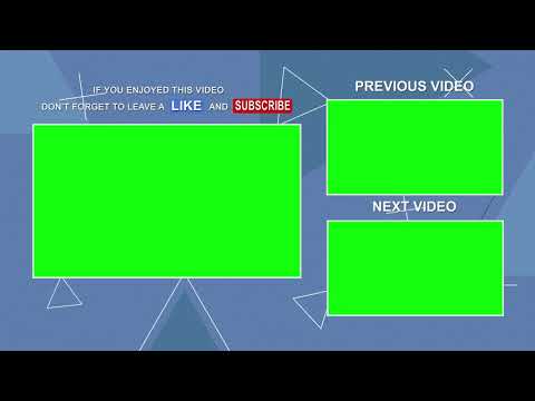 YouTube Subscribe End Screen with GREEN SCREEN  [FREE USE]
