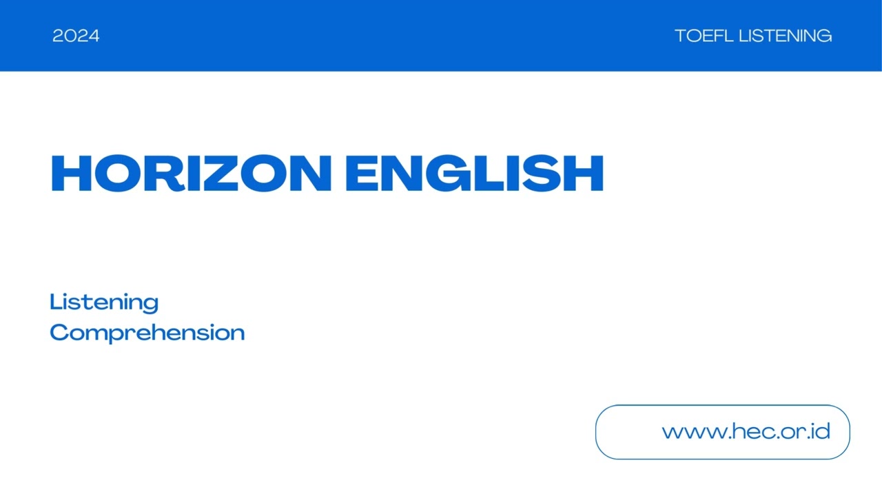 Listening Complete Test 2 - TOEFL Practice Test