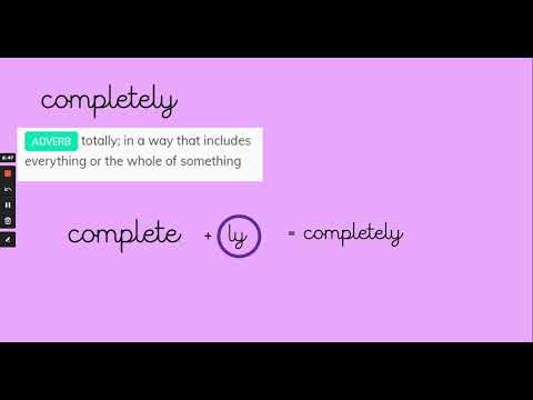 Spellings with the suffix- ly
