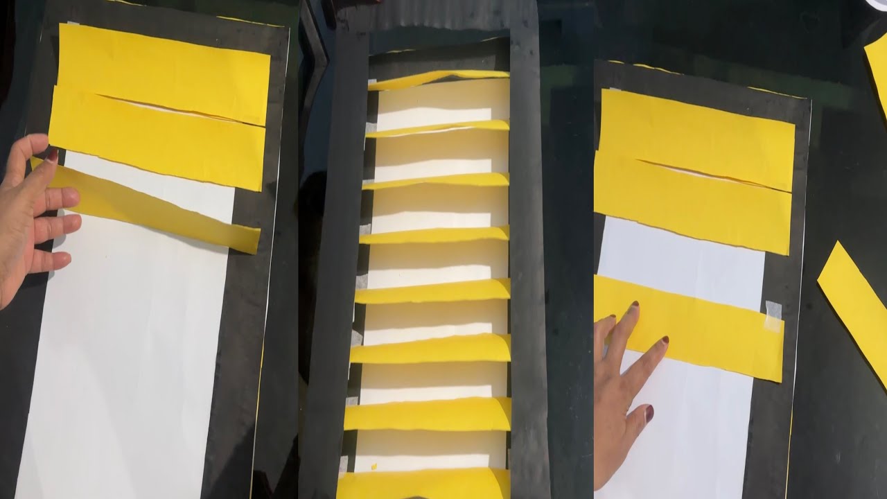 Window instructional material tutorial/ folded window creative chart model#easy