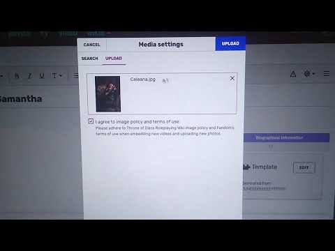 How to create a page, add an infobox, and then add an image, on fandom