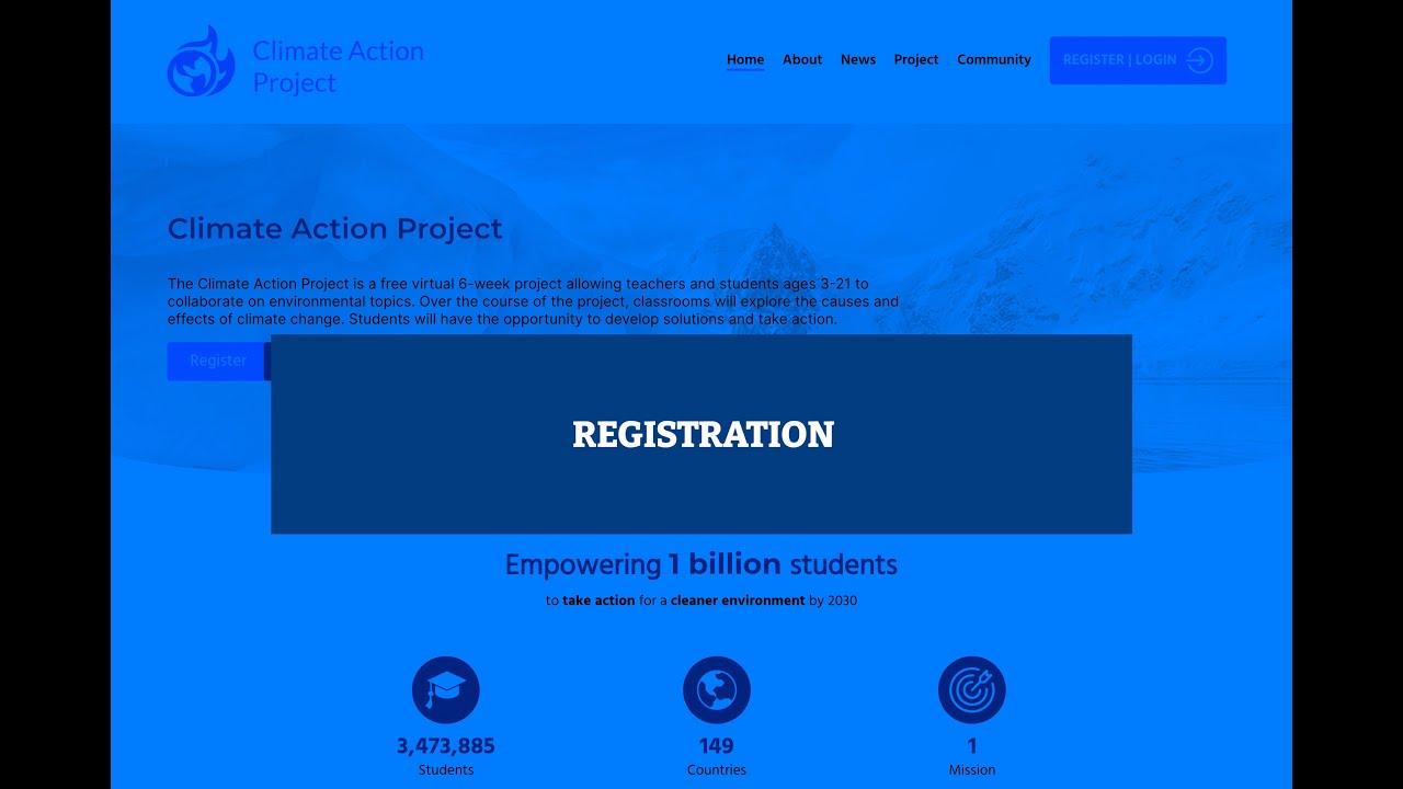 2 Climate Action Project - Platform: Registration