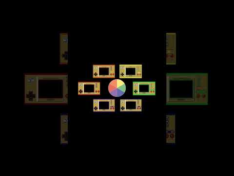 Game & Watch Colour Screen concept, for your favourite black white LCD game series!