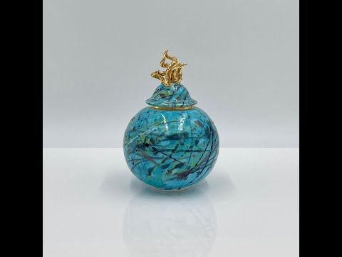 Turquoise Splash Sea Urn by Richard Prentice