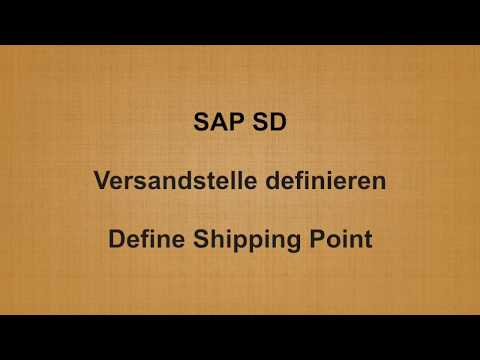 SAP SD - Shipping Point