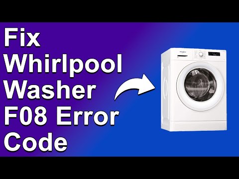 Whirlpool Washer F08 Error Code (A Simple Guide To Its Meaning, Causes, And Solutions)