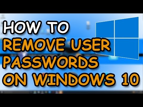 How To Change Your Windows 10 Password/Remove Other User Password Beginners Tutorial