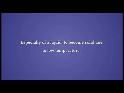freeze meaning in English
