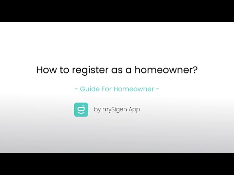 How to register as a homeowner