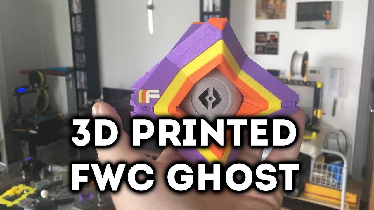 3D printing a FWC ghost from Destiny