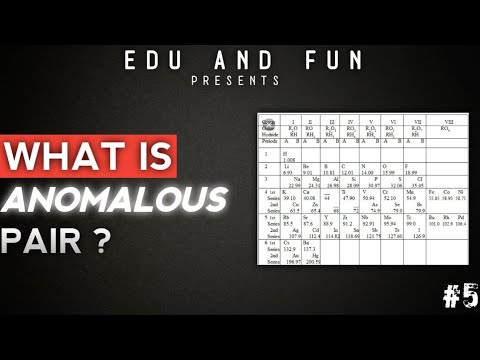 Answer Do I - What is Anomalous pair.