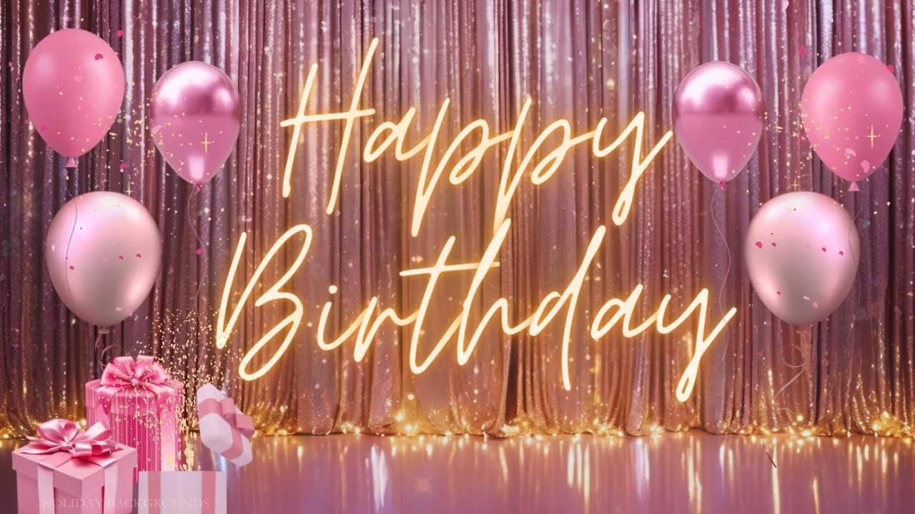 Happy Birthday | Birthday Party Background Video