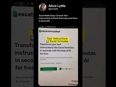 Transform your Text into Excel Formula and More!