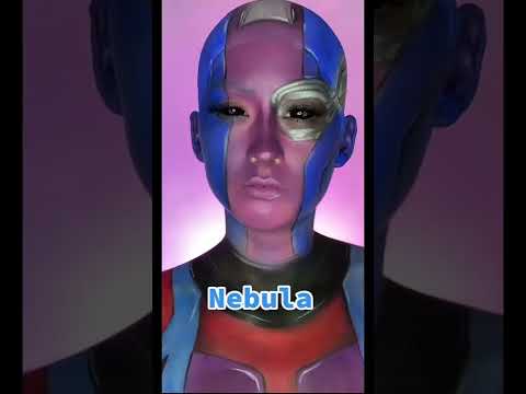 Marvel Guardians of the Galaxy makeup • Gamora, Nebula, Mantis