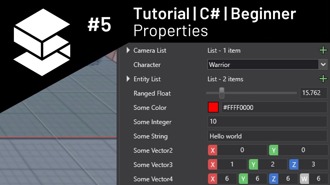 Stride tutorial | C# beginner #5 | Properties