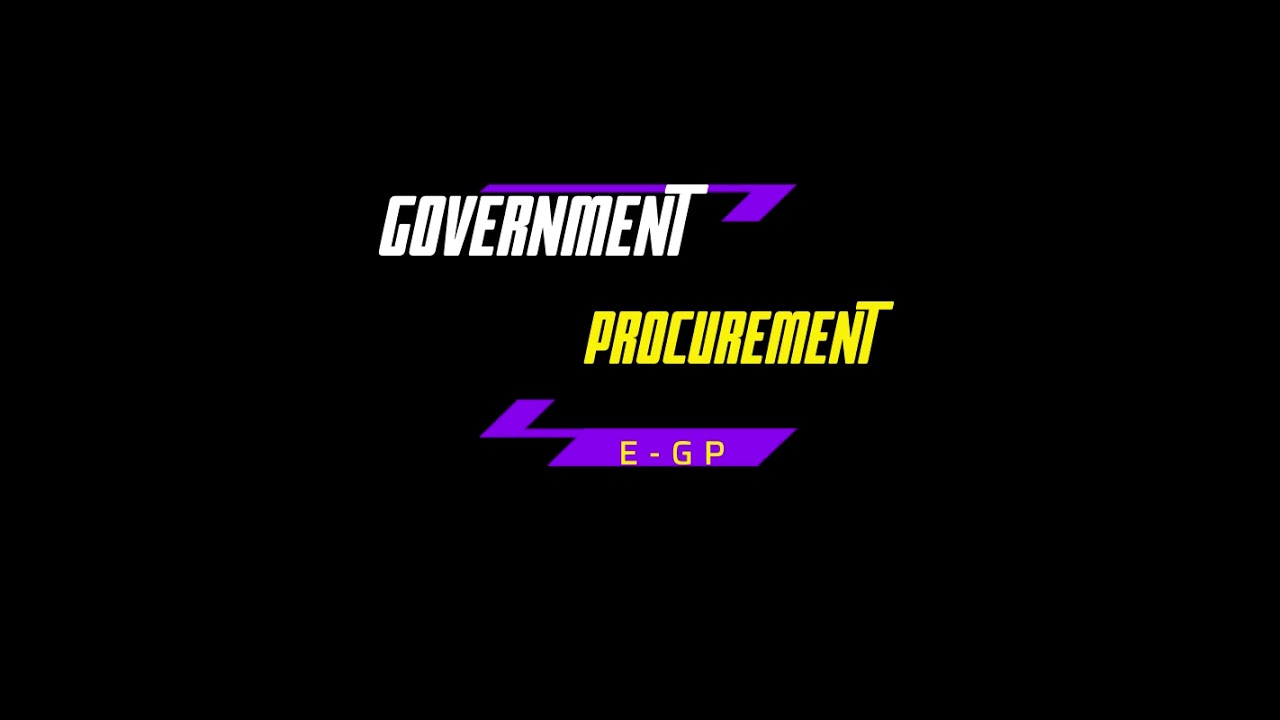 e-Government Procurement (e-GP) System of Bangladesh Video Tutorial