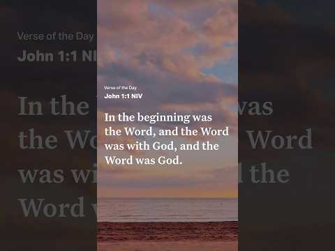 Verse of the Day | John 1:1 | In the beginning was the word, and the word was with God and was God