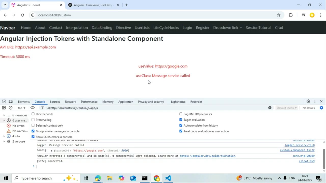Angular 19 Tutorial #55: (part2) useValue, useClass, useExisting & useFactory Explained Practically