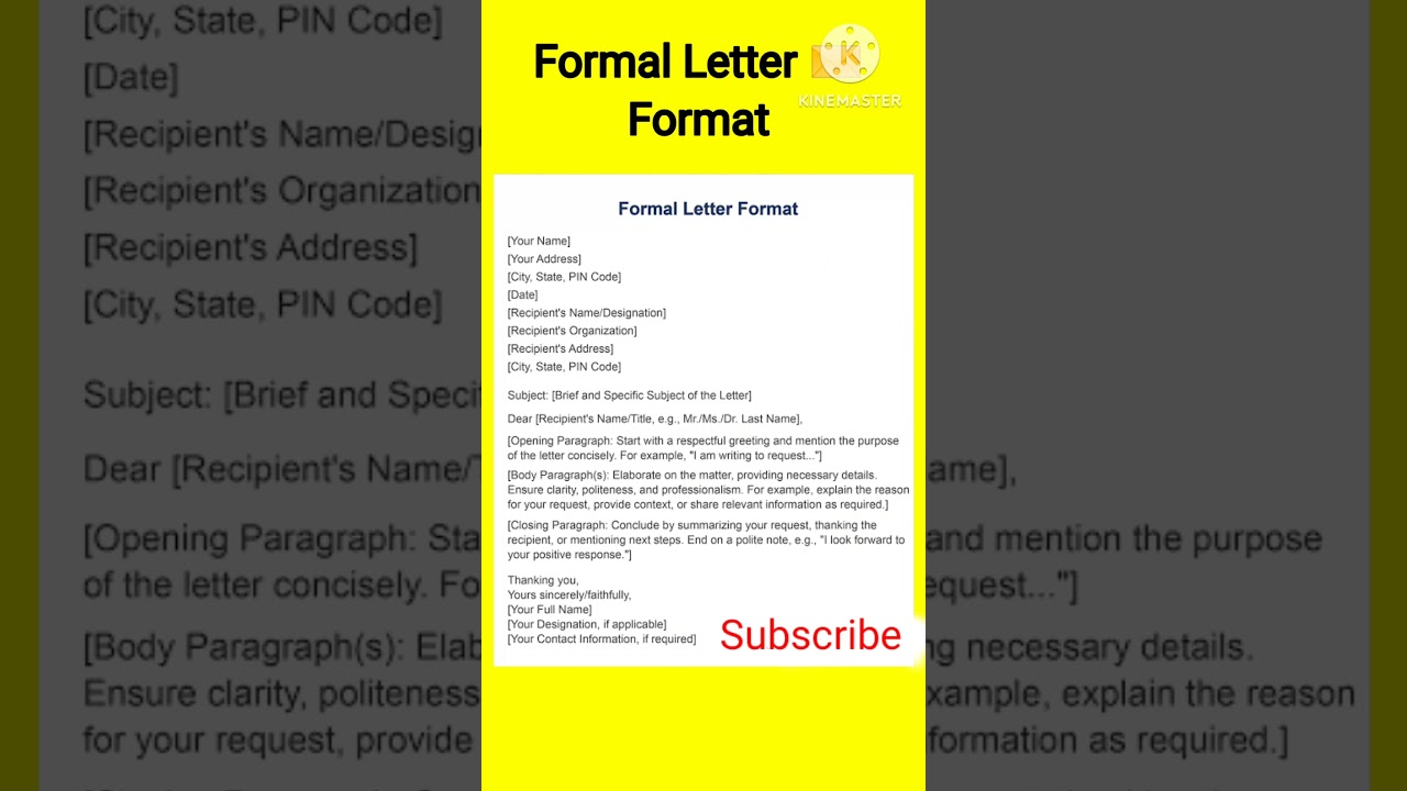 Formal letter format|Learn how to write letters#Advanced & academic English Learning