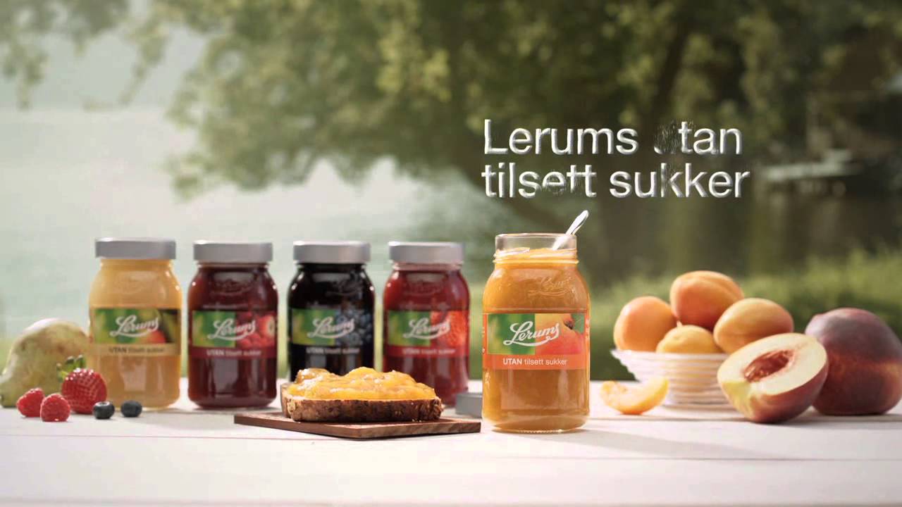 Lerum syltetøy utan tilsett sukker