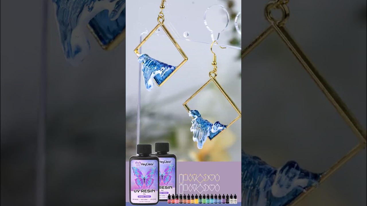 🌊 Create ocean waves you can wear with HeyClear UV Resin!