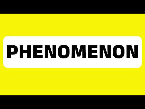 How to Pronounce Phenomenon (Correctly) + Real Life Examples